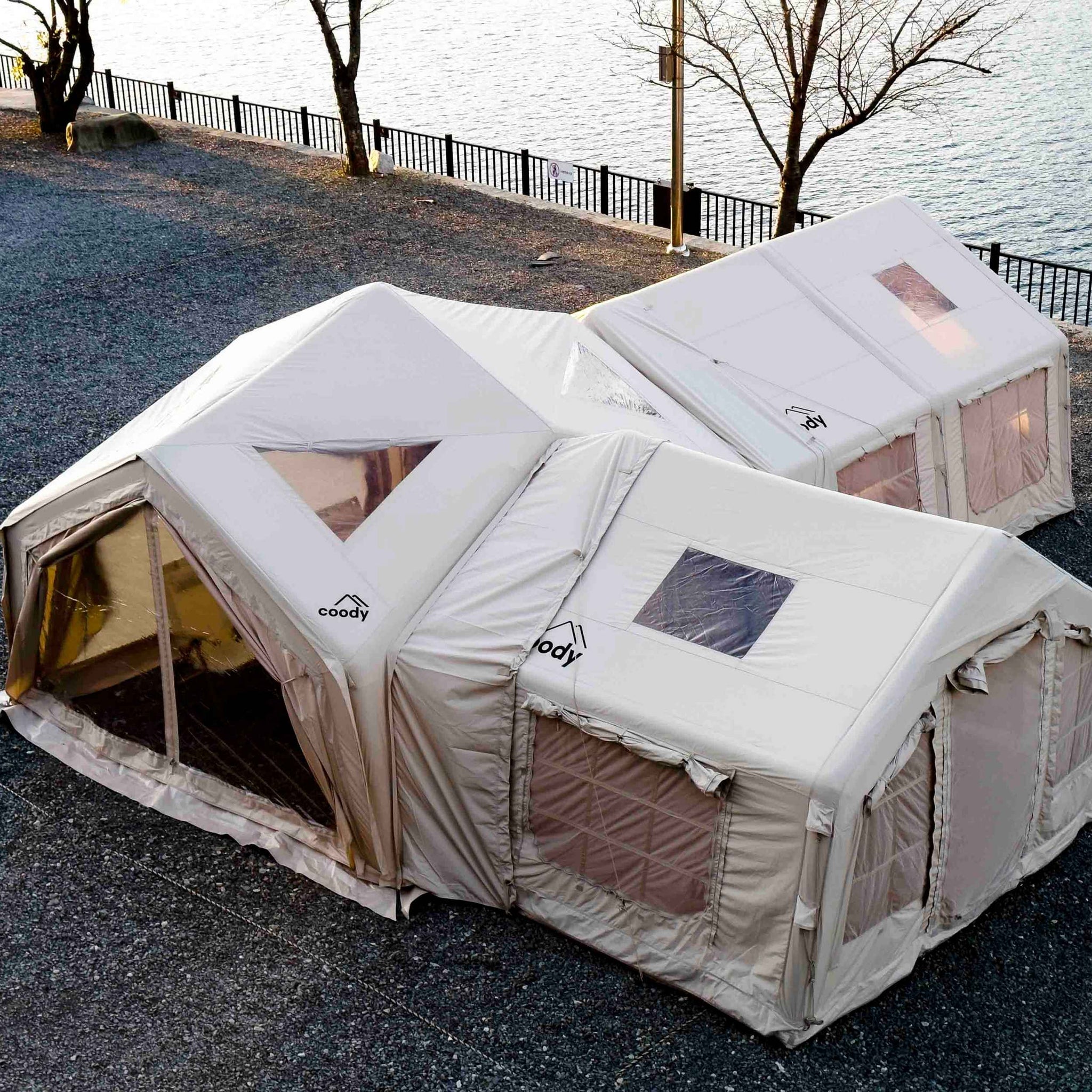 House-Style Camping Tents by Coody | Spacious Inflatable Homes
