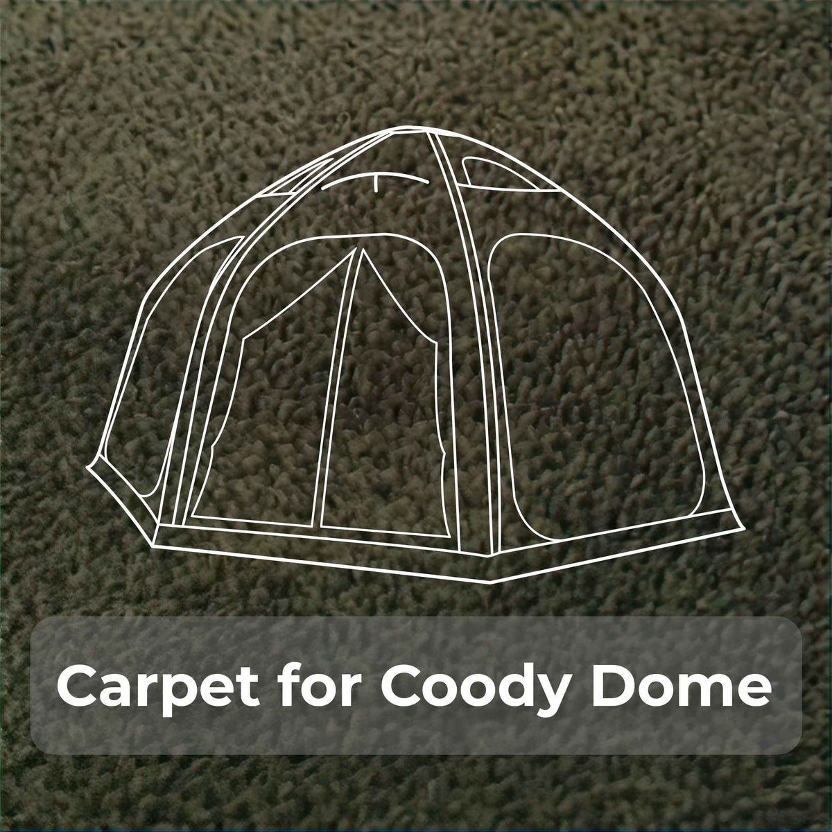Coody Carpet – Tailored for Coody Aurora Dome Tent (Forest Green)